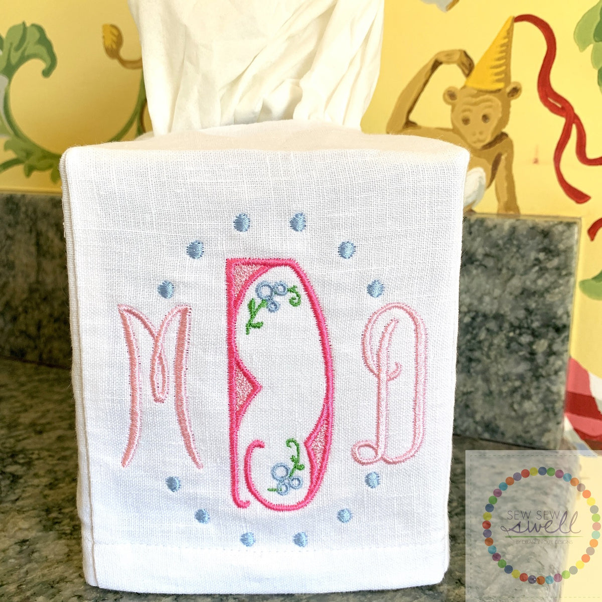 White Linen/Cotton Tissue Box Cover – Sew Sew Swell