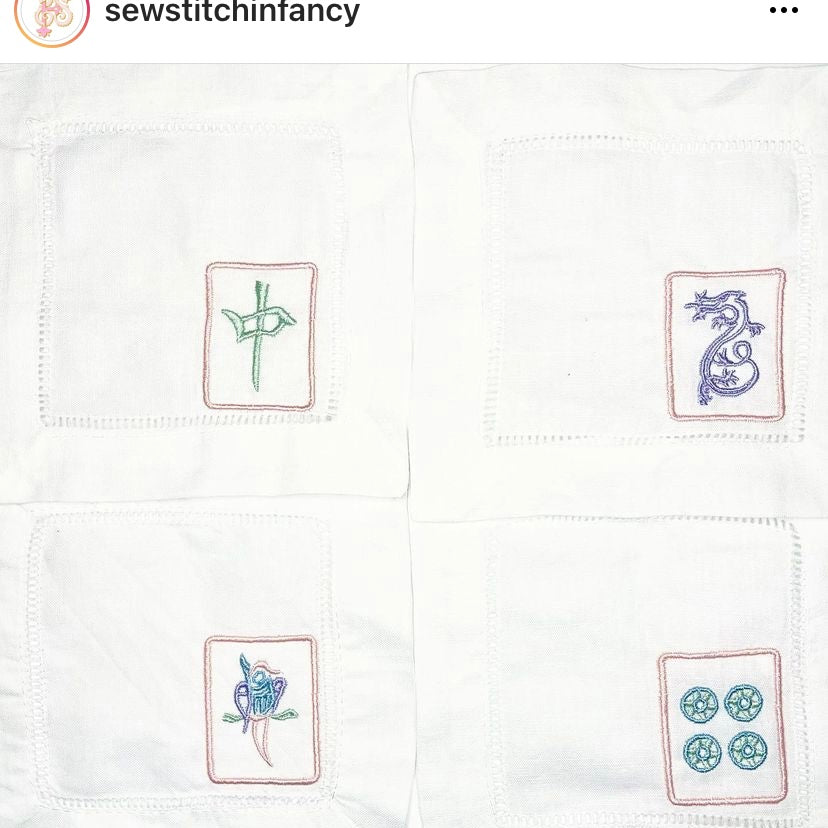 Mahjong Tiles EMBROIDERY Designs, Now with BX – Sew Sew Swell