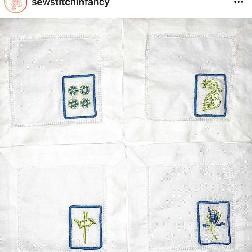 Mahjong Tiles EMBROIDERY Designs, Now with BX – Sew Sew Swell